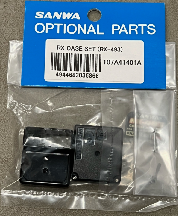 Sanwa SNW107A41401A Receiver Case Set RX-493 – LCRC Raceway