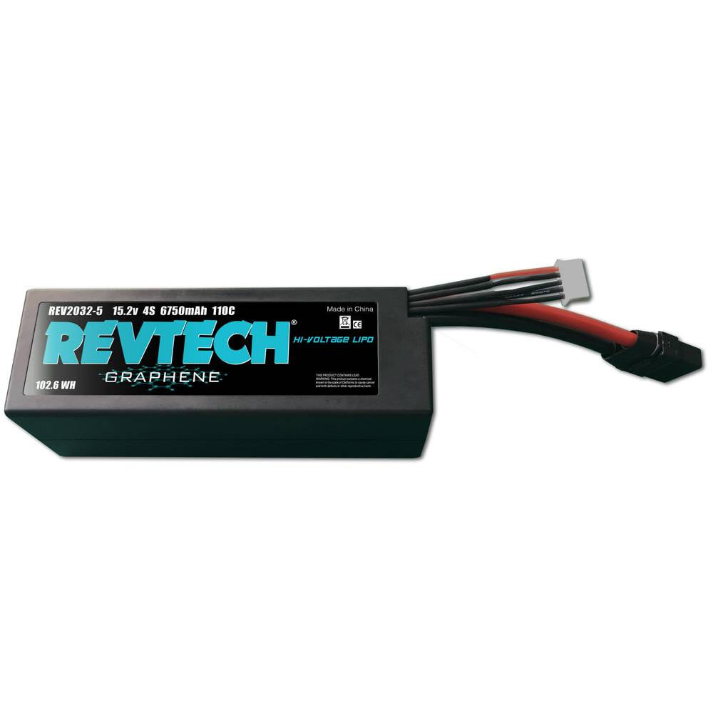 Trinity REV2032-5 4S 15.2v 6750mah 110C "Graphene" LiHV Hi-Voltage Pac – LCRC Raceway