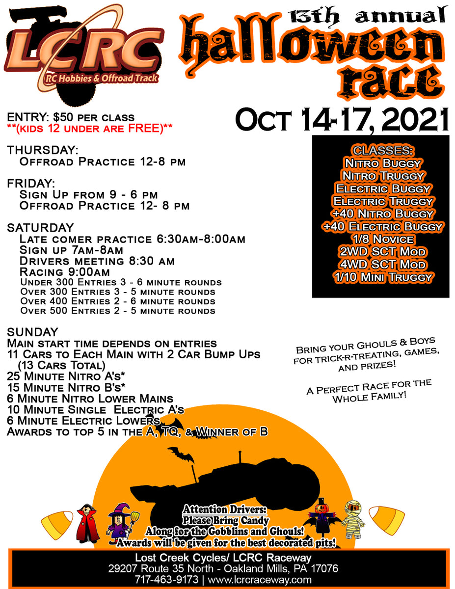 13th Annual LCRC Halloween Classic – LCRC Raceway