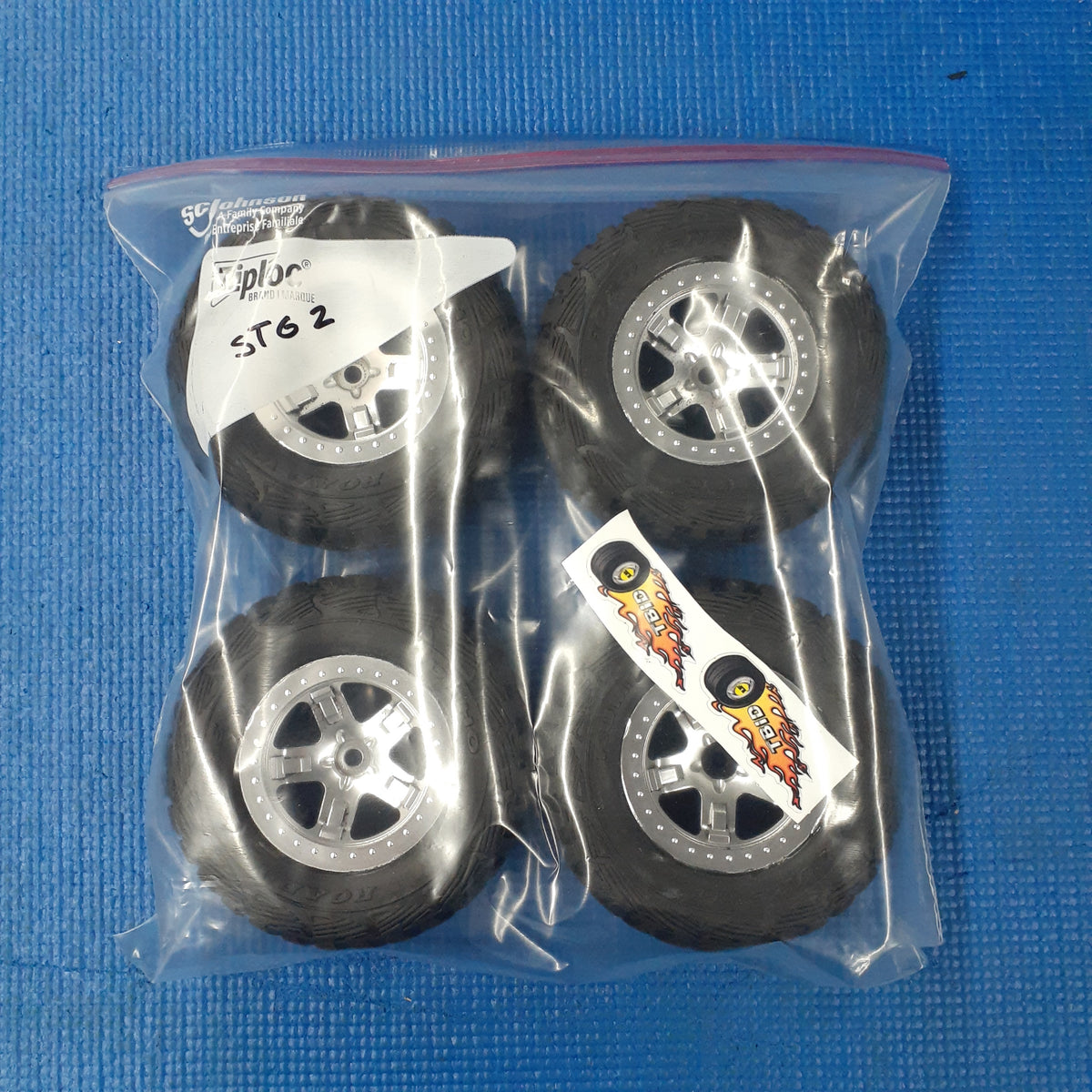 TBID STG2 Stage 2 Standard Compound Mudboss Tires (Silver Wheels ...