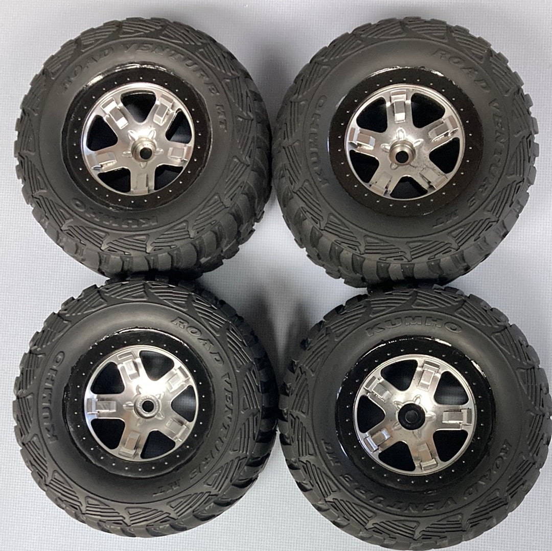 TBID STG2 Stage 2 Standard Compound Mudboss Tires (Black and Silver Wh ...